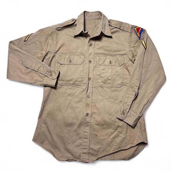 U.S. Army | Shirts | Us Military Army Vintage 5s Khaki Twill Uniform ...